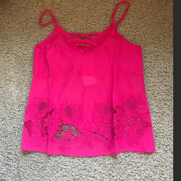 Tops | 5 Rated Bright Pink Cut Out Top M | Poshmark